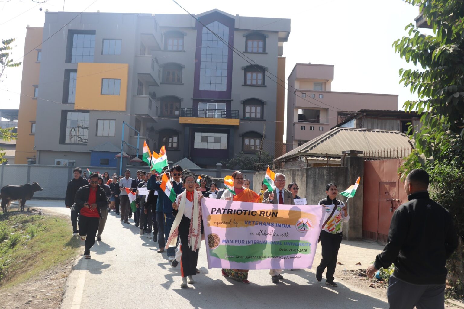 Patriotic Run – Veterans India – Manipur International University